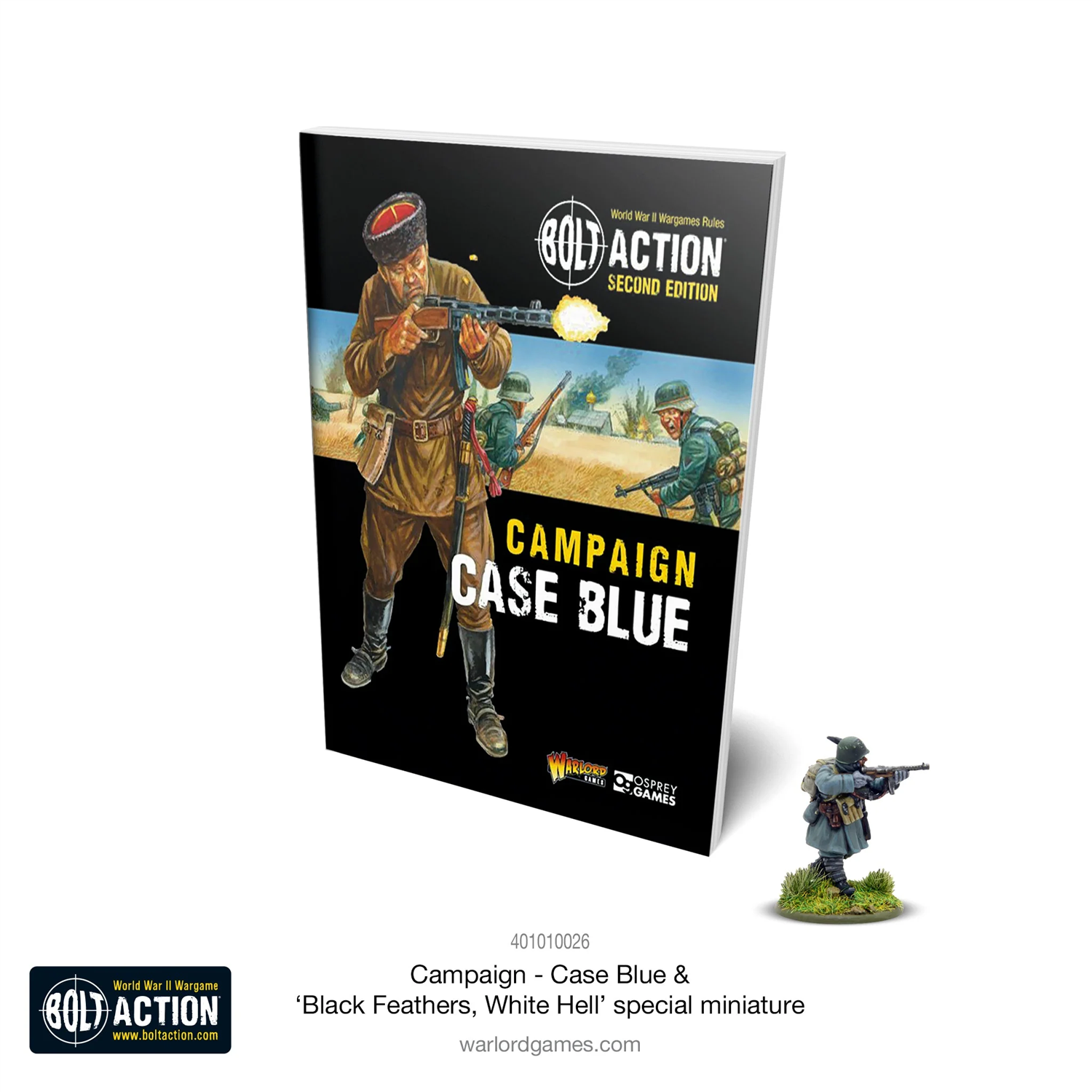 Bolt Action Case Blue & Black Feathers, White Hell Figure EN kaufen